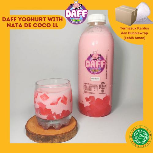Jual YOGHURT PREMIUM ISI NATA DE COCO 1 LITER BOTOL DAFF YOGHURT ...