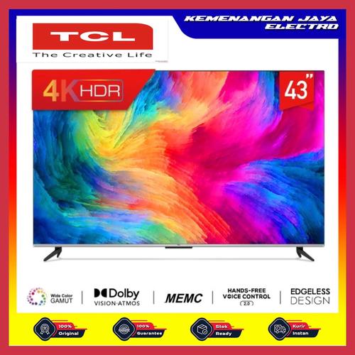 Jual TCL 43 inch GOOGLE TV - 4K UHD Dolby Vision Atmos 43A30 DIGITAL TV ...