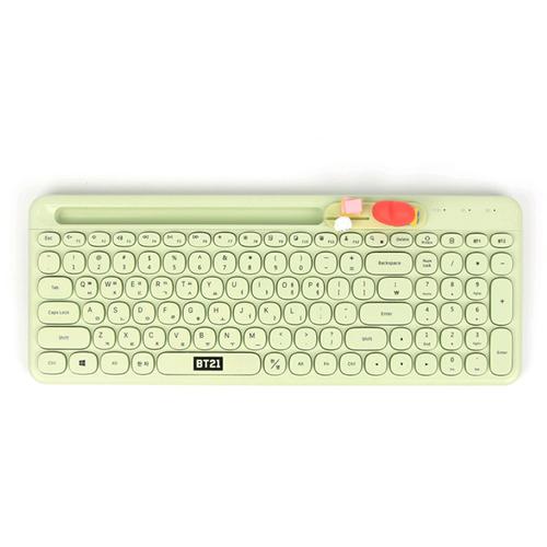 Promo Multi Pairing Wireless Keyboard BT21 Ori Korea Keyboard Hangul ...