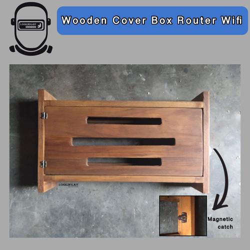 Jual Wooden Cover Box Rak Router Wifi / Kotak Kayu Penyimpan Wifi ...