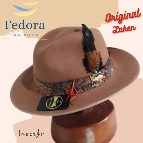 Jual topi laken fedora import brand moris - Kab. Malang - Fedora ...