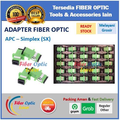 Jual ADAPTER FIBER OPTIK SIMPLEX SC-APC SX - KONEKTOR ADAPTOR SC APC ...