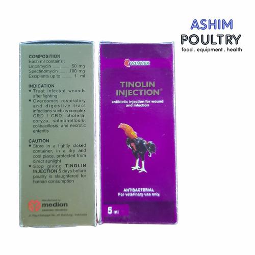 Jual TINOLIN INJECTION, antibiotic injection for wound and infection 1 ...