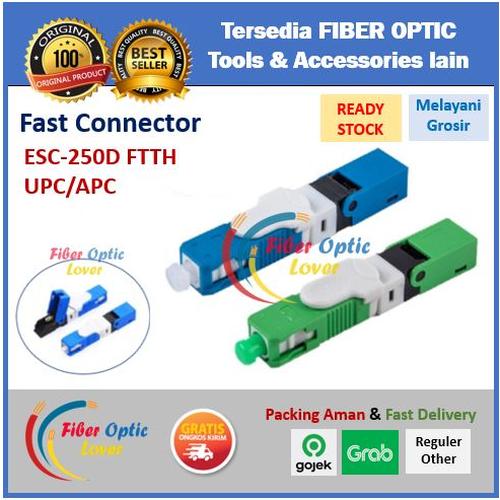 Jual FTTH ESC250D FAST CONNECTOR FIBER OPTIK SINGLE MODE - SC-UPC/SC-APC - UPC (Biru) - Kab ...