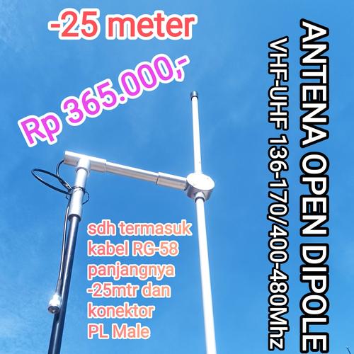 Jual ANTENA OPEN DIPOLE VHF-UHF -25mtr - Kab. Bogor - Embul Teknik | Tokopedia