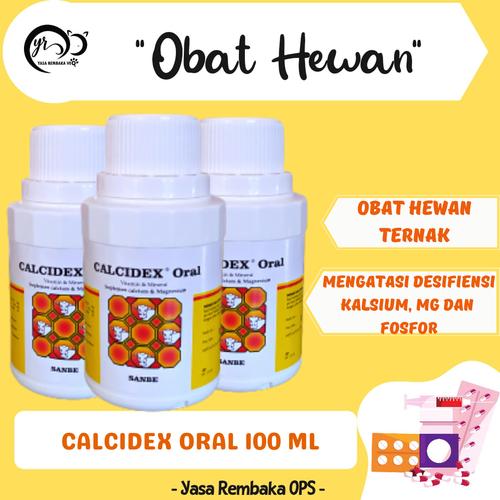 Jual Calcidex Oral 100 ml Mengatasi Defisiensi Kalsium Hewan Sapi - Kab ...
