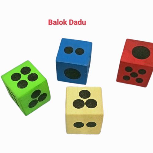 Jual Mainan Edukasi Anak Balok Dadu Kayu Warna Warni Ukuran 3x3x3 cm ...