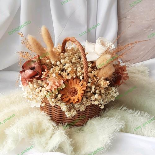 Jual FLOWER BASKET BUNGA KERANJANG DRIED FLOWER BUKET BUNGA - Jakarta ...