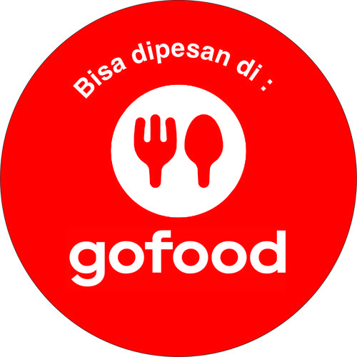 Jual stiker vinyl bulat neon box makanan online gofut - 40x40cm - Kota ...