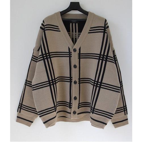 Promo Cardigan Rajut Pria Big size Knit Oversize Motif Kotak Garis ...