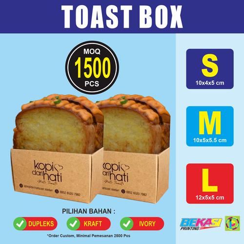 Jual Custom Cetak Kemasan Toast Box Petak Dus Kotak Roti Kopi Dari Hati ...