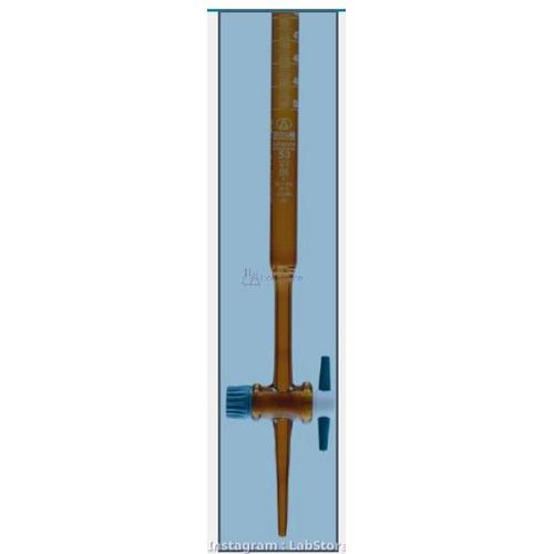 Jual Burette Straight Class AS PTFE Buret Kran Teflon 10 ml Amber ...