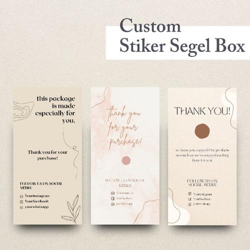 Jual Cetak Stiker Segel Box Packaging, Stiker Segel Kemasan - S1, 4x8 ...