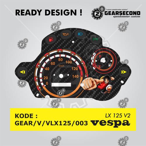 Jual Ready Design Panel Speedometer Custom Vespa LX 125 - Gearsecond ...