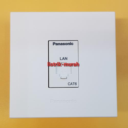 Jual Panasonic Outlet Data Cat6 RJ45 WESJ78019W WEJ24886 Putih Style E ...