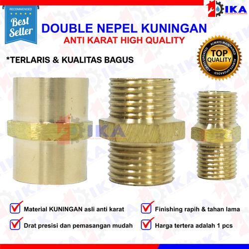 Jual double nepel 1/2 kuningan niplle drat luar besi - Kota Tangerang ...