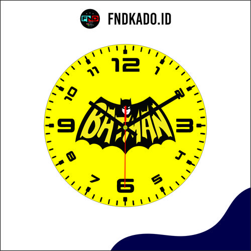 Jual Jam Dinding MDF Premium Super Hero BATMAN untuk Hiasan kamar Anak ...