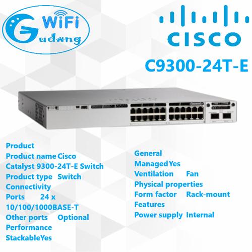 Jual CISCO Catalyst C9300-24T-E Switch 24 x 10/100/1000BASE-T ...