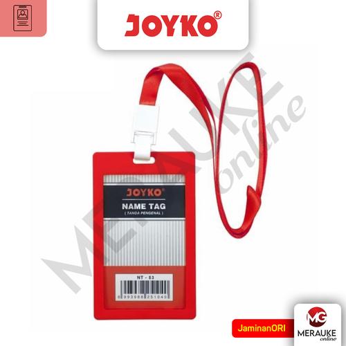 Jual JOYKO Name Tag / Gantungan Kartu Nama Vertical NT-53 Merah - Kota ...