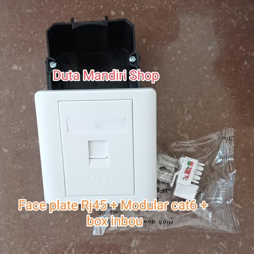 Jual Stop Kontak internet Rj45 cat6 satu set - Kota Tangerang - duta ...
