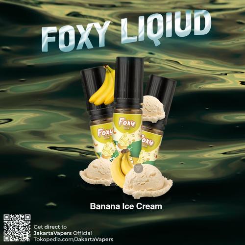Promo Foxy Banana Ice Cream Salt Nic 15ML by VJ x Druga Foxy - Liquid ...