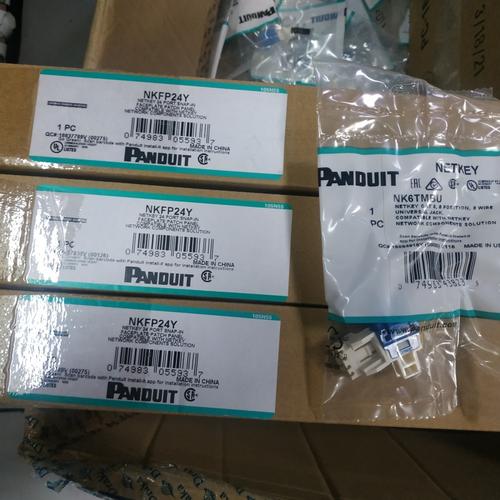 Jual PANDUIT NETKEY Patch Panel 24Port LOADED Modular Cat6 NKFP24Y ...