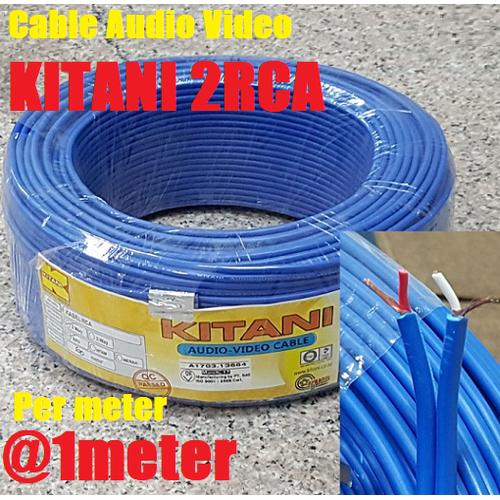Jual Kabel RCA DVD 2-2 Audio Video, Merk KITANI 2 jalur 2R2 Harga per ...