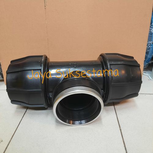 Jual Female Tee HDPE 110mm x 4" inch Drat Dalam Pipa HDPE - Jakarta ...