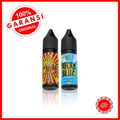 Jual GLU SALTNIC LIQUID GLU JAZZY RED LIQUID GLU ROCK IN BLUE SALT 15ML ...