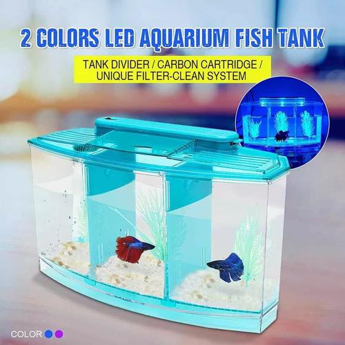Jual Aquarium Ikan Hias Ikan Cupang Aquarium Akrilik Aquarium 3 Sekat ...