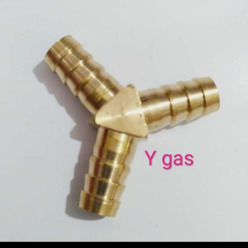 Jual Sambungan cabang Y selang gas kuningan/conector T gas 3/8 kuningan ...