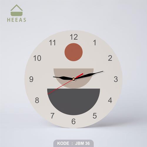 Jual HEEAS Jam Dinding Bundar Aesthetic Hiasan Dinding Minimalis Wall ...