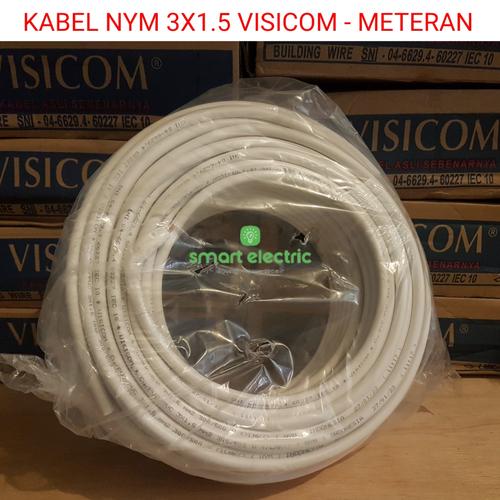 Jual Kabel Listrik Visicom NYM 3x1.5mm Meteran Tembaga Murni SNI LMK ...