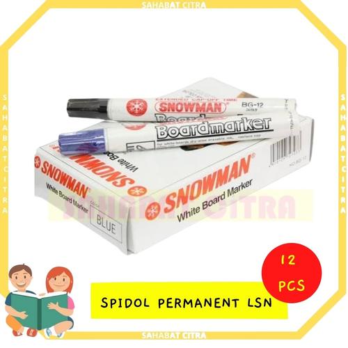 Jual SPIDOL BOARDMAKER SNOWMAN PACK ISI 12 PCS 记号笔 - Merah - Kab ...