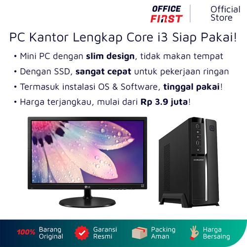 Jual Rakitan PC Office Core i3 Fullset Komputer Kantor Admin Siap Pakai - 8GB, 120GB - Kota ...