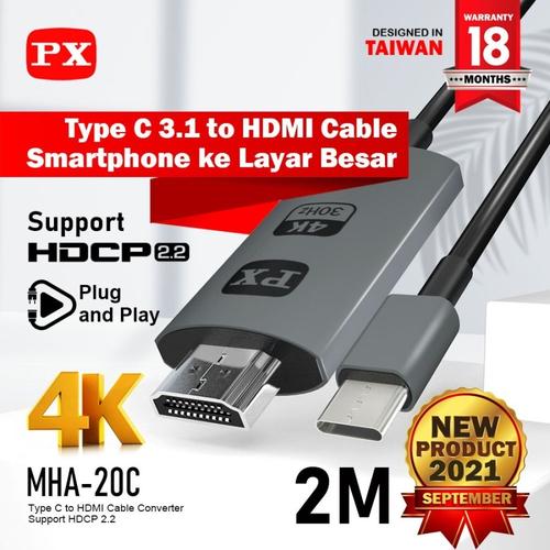 Jual KABEL MHL USB TYPE-C TO HDMI CONVERTER 4K [PX MHA-20C] - 1 PC ...