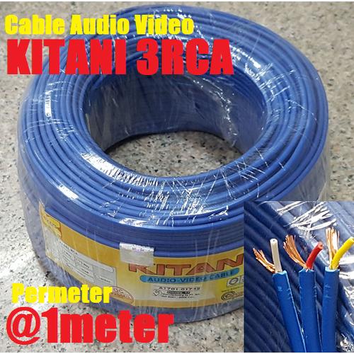 Jual Kabel RCA DVD 3-3 Audio Video, Merk KITANI 3 jalur 3R3 Harga per ...