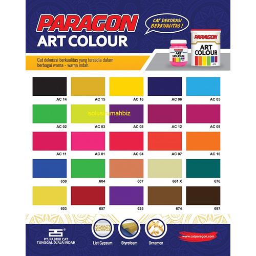 Jual katalog art colour color card cat poster colorcard paragon kartu ...