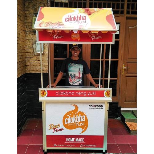 Jual BOOTH PORTABLE LIPAT MEJA JUALAN PRAKTIS PAKAI ATAP FREE DESAIN ...