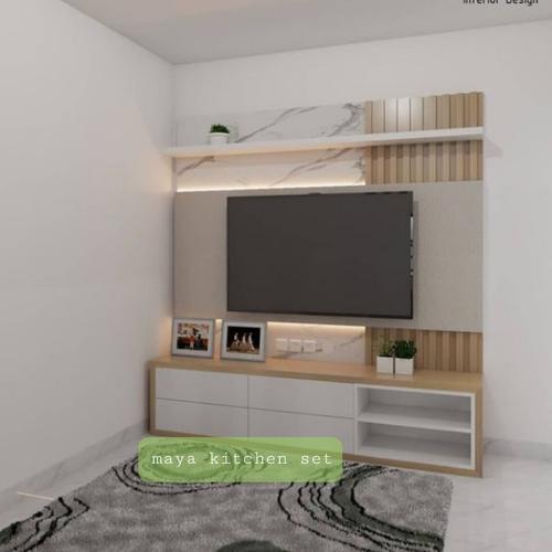 Jual backdrop TV/ backdrop Rak TV - Kota Depok - maya kitchen set ...