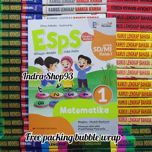 Jual Buku ESPS Matematika Kelas 1 SD/Mi Erlangga Kurikulum Merdeka - esps mtk 1 km - Jakarta ...