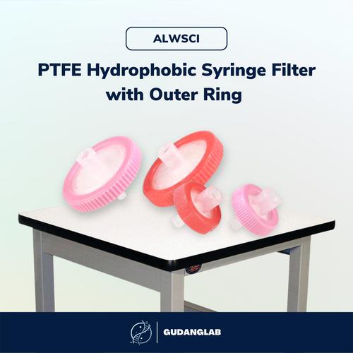 Jual PTFE Hydrophobic Syringe Filter | ALWSCI - 13mm 0.45um - Jakarta ...