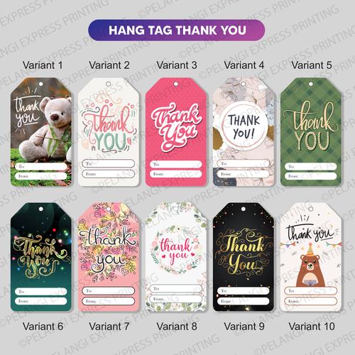 Promo Hang Tag Thank You | Hangtag Terima Kasih | Gantungan Hampers ...