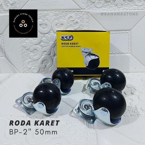 Jual Roda etalase / roda kurci / roda meja / roda karet bulat 2" 50mm ...