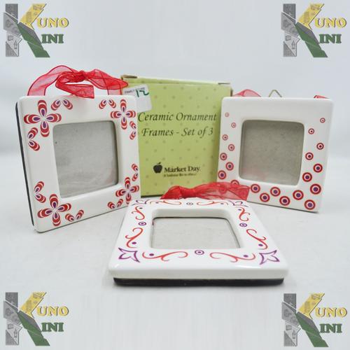 Jual CERAMIC ORNAMENT PHOTO FRAMES, SET OF 3 - 3 SET BINGKAI FOTO ...