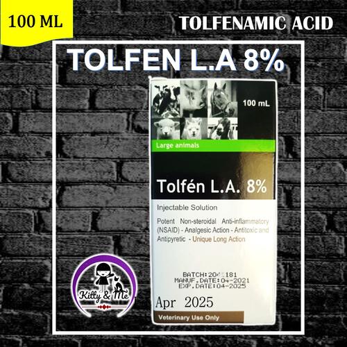 Jual TOLFEN LA 100 ML TOLFENAMIC ACID 8% Anti Inflamasi Anti Piretik ...