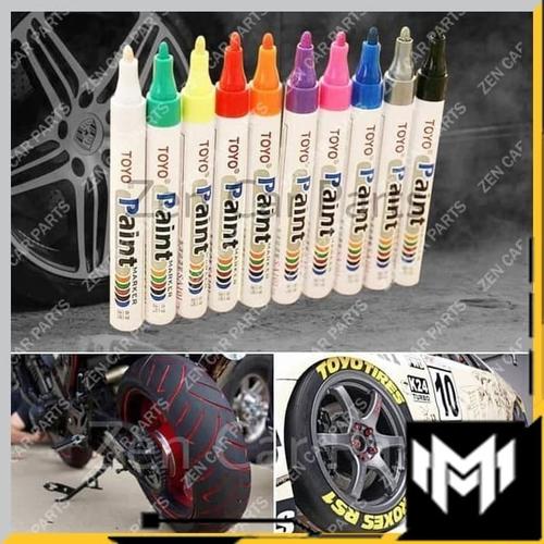 Jual spidol warna ban warna warni toyo paint marker original - Biru ...