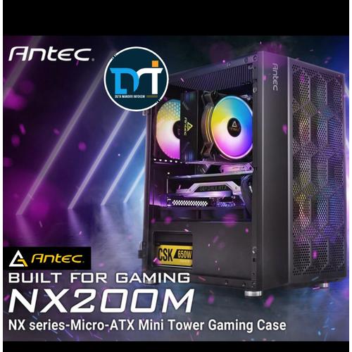 Jual Antec NX200M - AirFlow Tempered Glass m-ATX Gaming Case - Jakarta ...