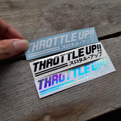Jual Sticker Cutting Throttle Up Timbul Stiker Cuting Visor Helm Motor ...