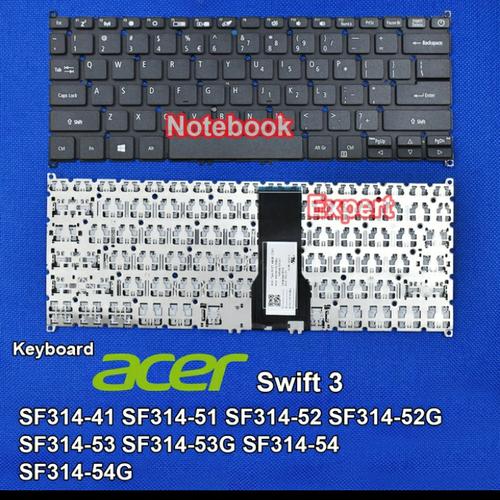 Jual KEYBOARD ACER SWIFT 3 SF314-41 SF314-51 SF314-52 SF314-52G SF314 ...